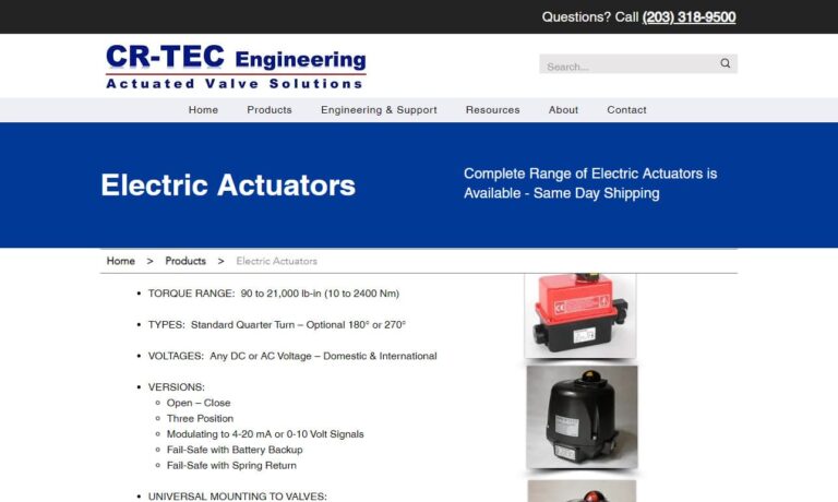 CR-TEC Engineering | Linear Actuator Manufacturers